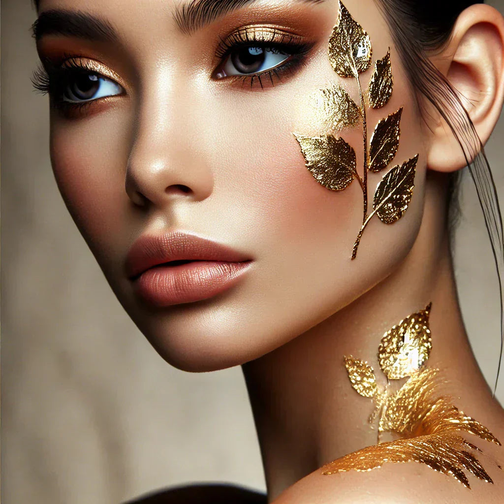 gold leaf make up