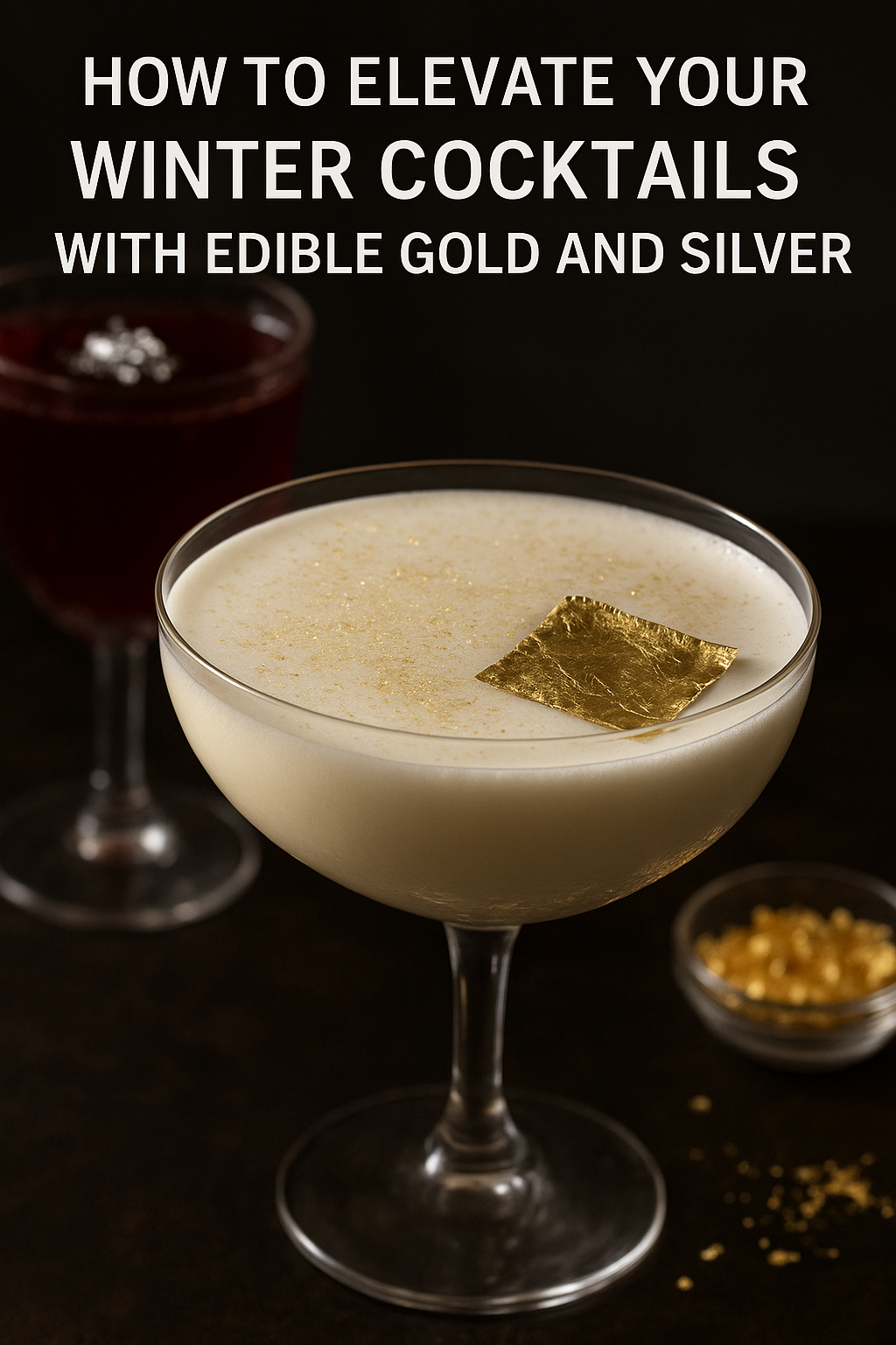 Winter Cocktails with Edible Gold & Silver | Add 23ct & 24ct Sparkle t ...