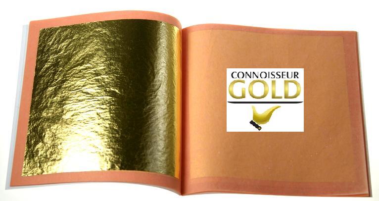 24ct Pure Gold Leaf 80 x 80– Edible Gold Leaf